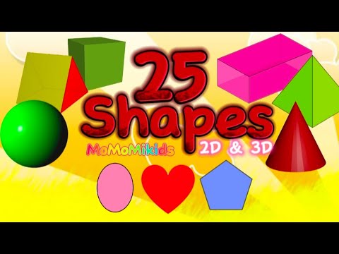 Learn 25 shapes | Shapes names | Shapes | English names of shapes ...