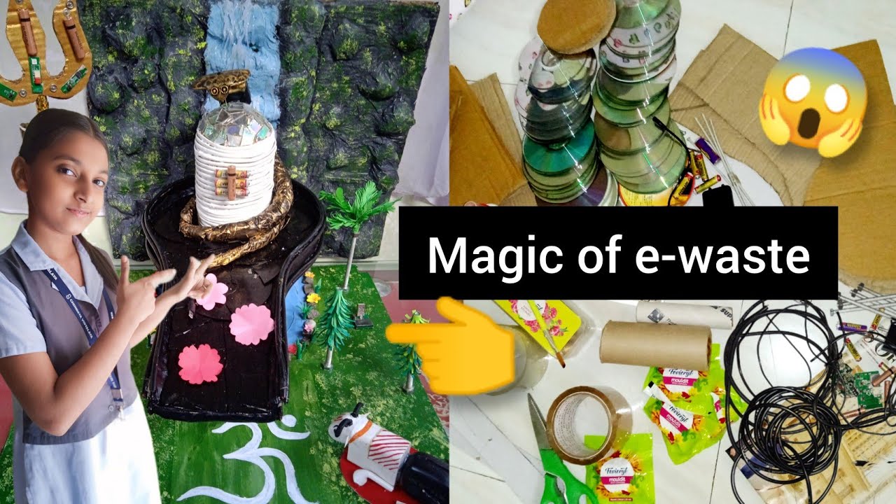 Making model with e-waste materials| best easy project idea| model of ...