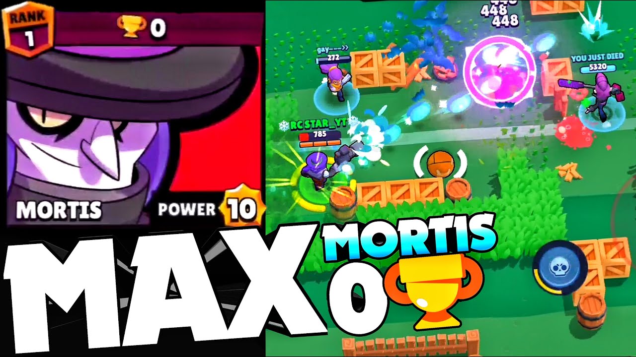 Amazing! MAX Mortis with 0 Trophy F2P🔥[Brawl Stars India] - YouTube