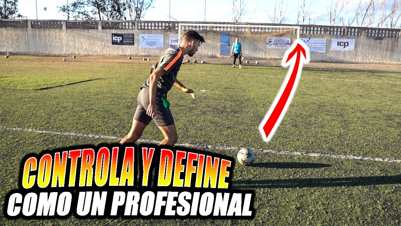 TUTORIAL DE FÚTBOL: Control Balón orientado y Chutar a Portería como un ...