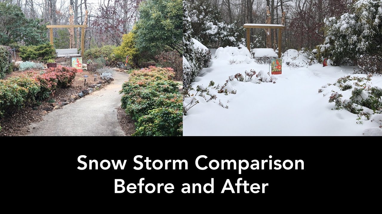 Before and After Snow Storm Comparison - YouTube