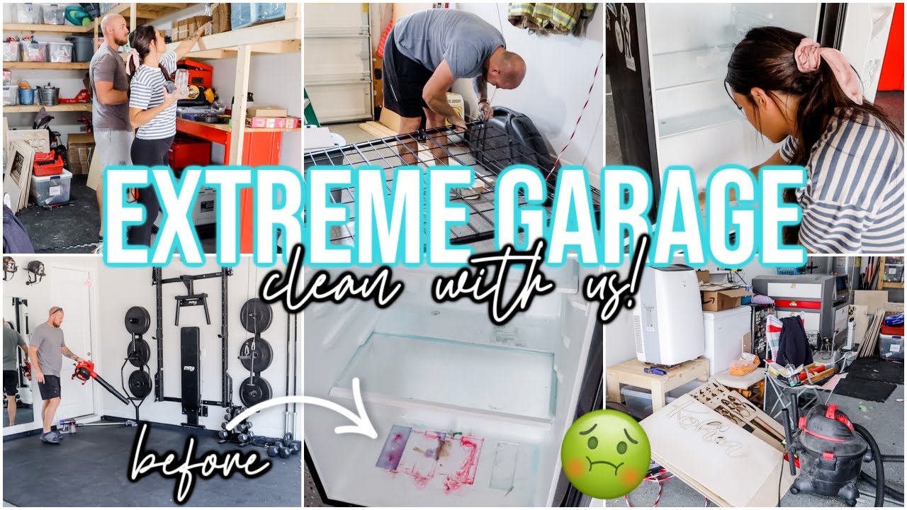 EXTREME GARAGE CLEAN OUT! | CLEAN WITH ME | GARAGE ORGANIZING ...