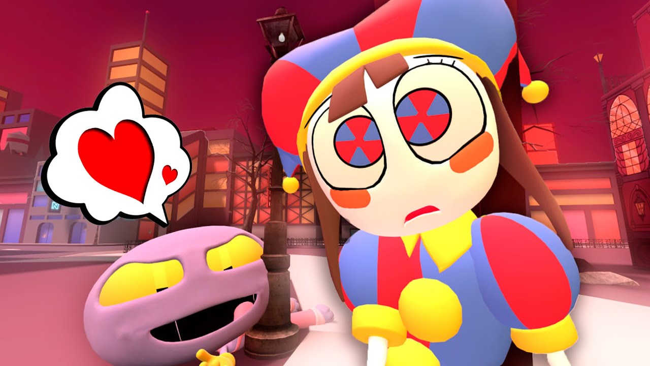 Pomni Love Story in City! Amazing Digital Circus | Garry's Mod - YouTube
