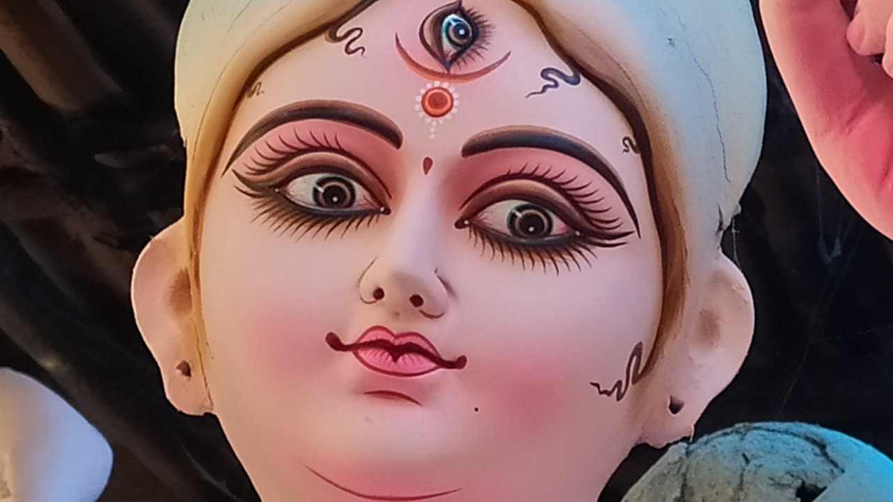Maa durga eye painting | how to draw eye painting - YouTube