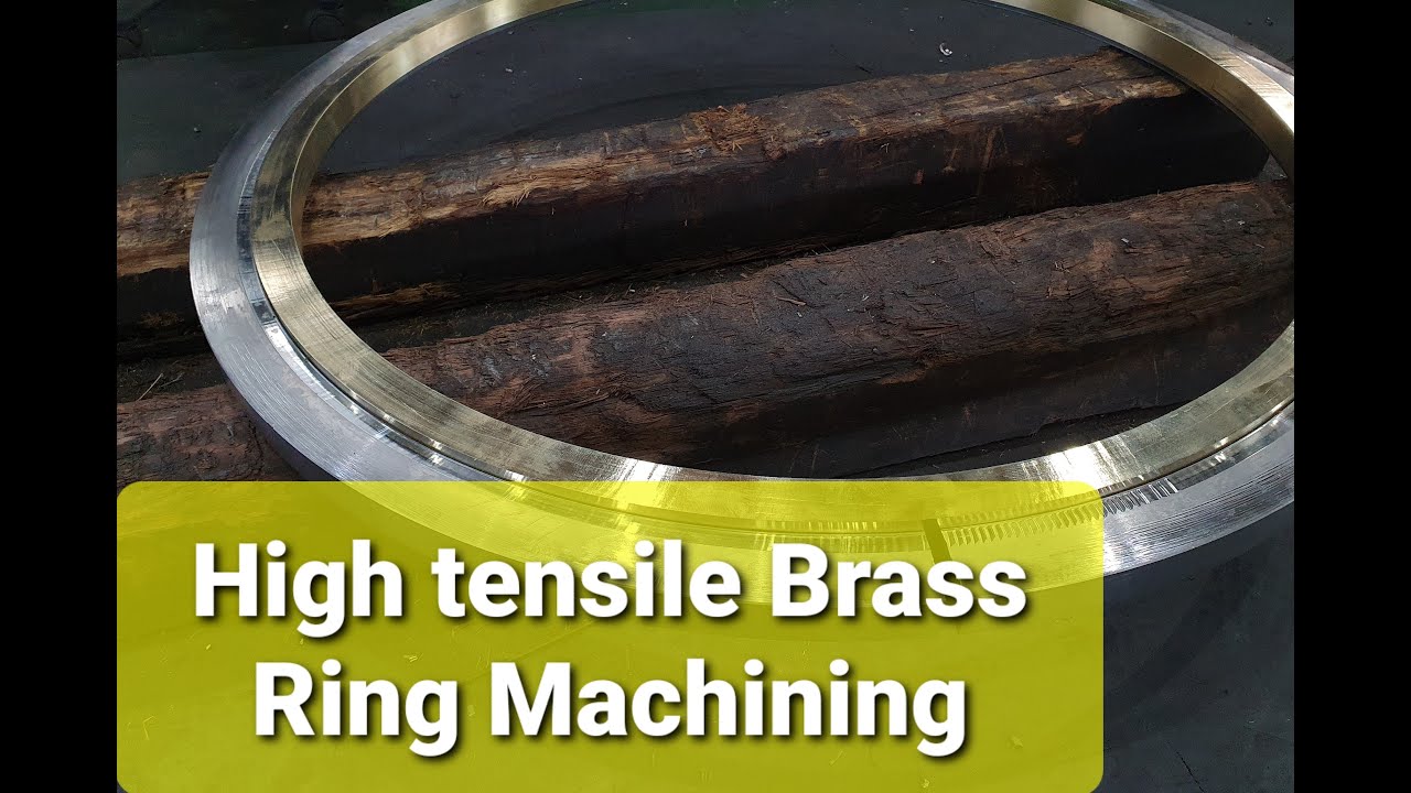 High Tensile Brass Ring Machining, Vertical Lathe, Turning - YouTube