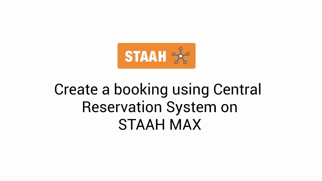 Create a booking using Central Reservation System - YouTube