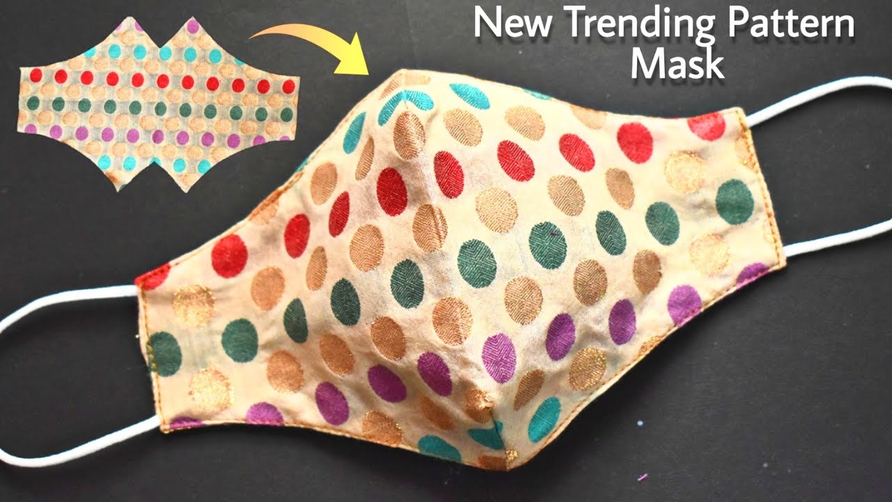 Very Easy New Trending Pattern Mask - Face Mask Sewing Tutorial ...
