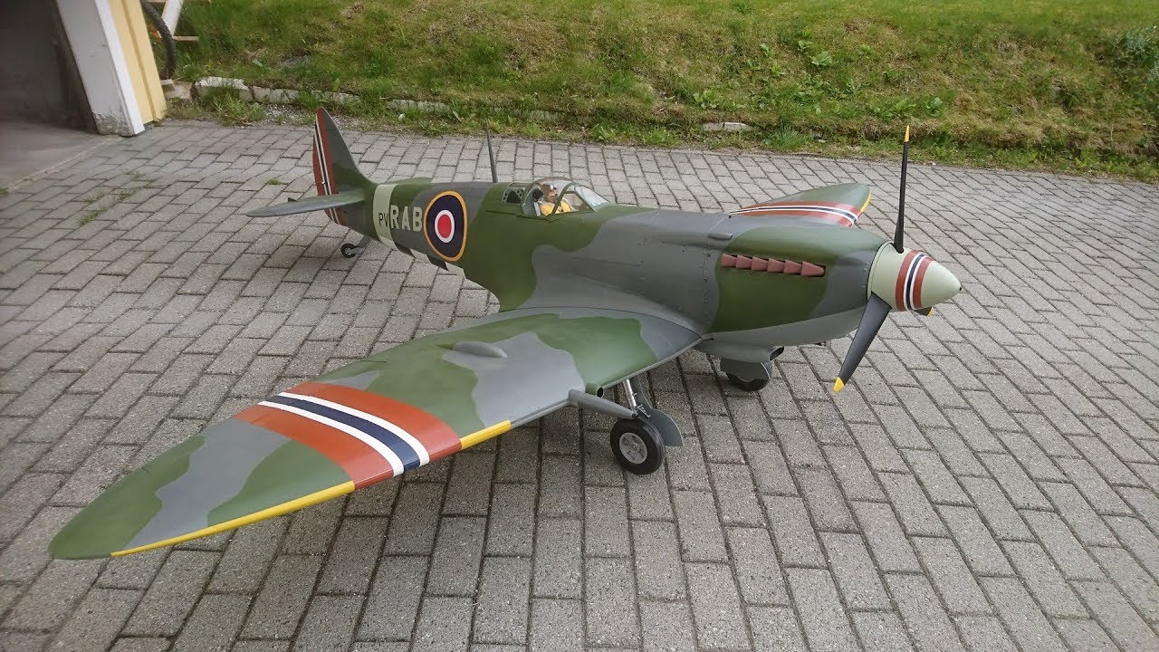 Spitfire Mk IXe (PV181 - RAB) - CARF Models (no flying) - YouTube