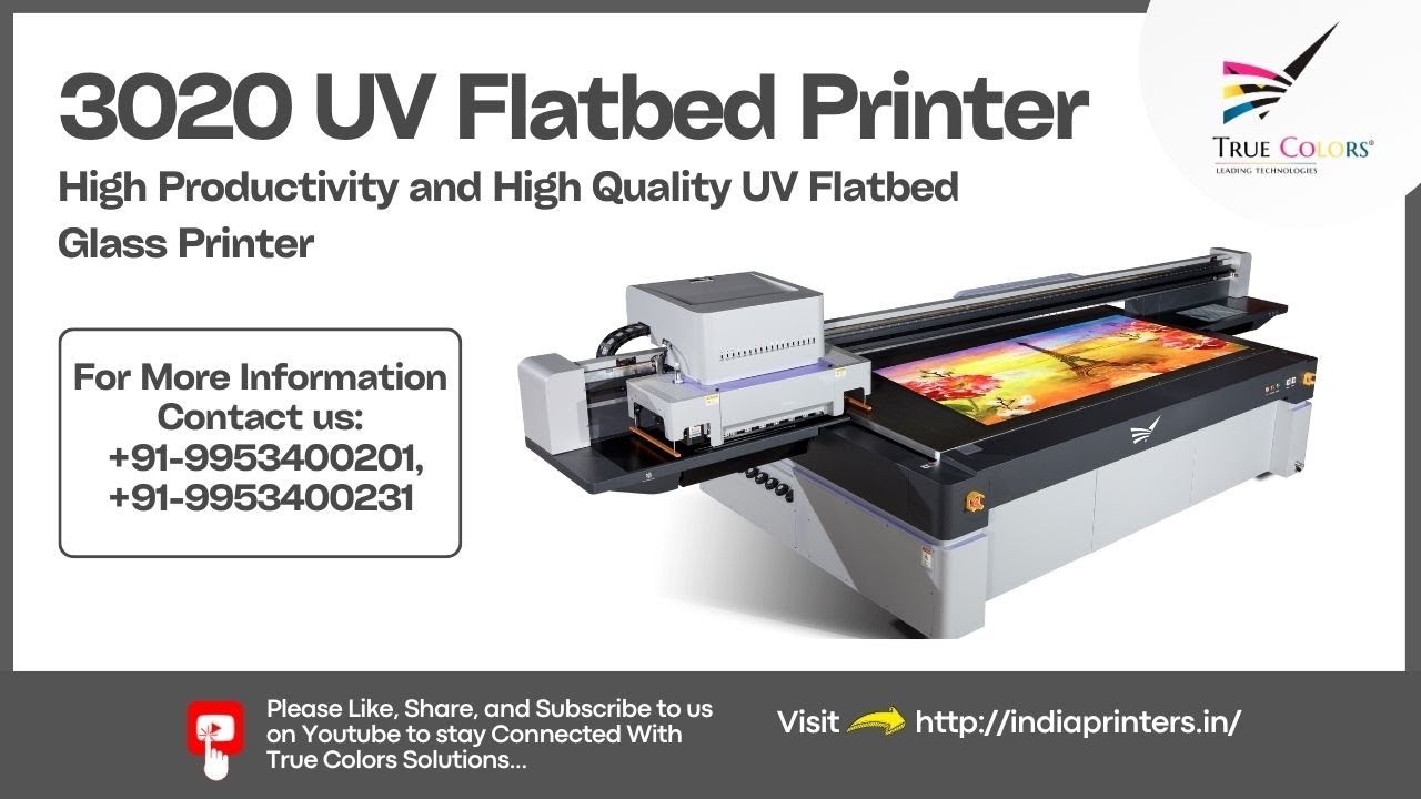 3020 UV Flatbed Printer...Best UV Printer in India...UV Flatbed ...