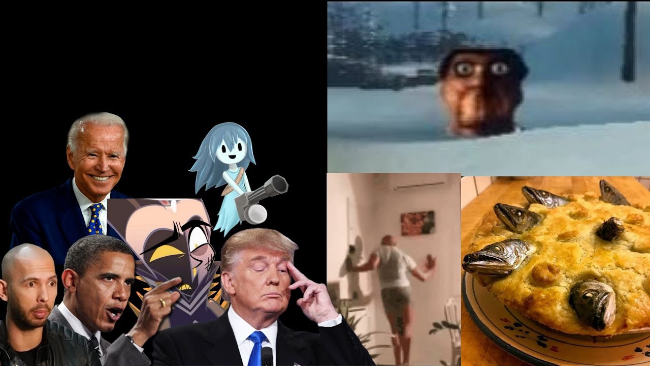 US Presidents and the Gang look at cursed images - YouTube