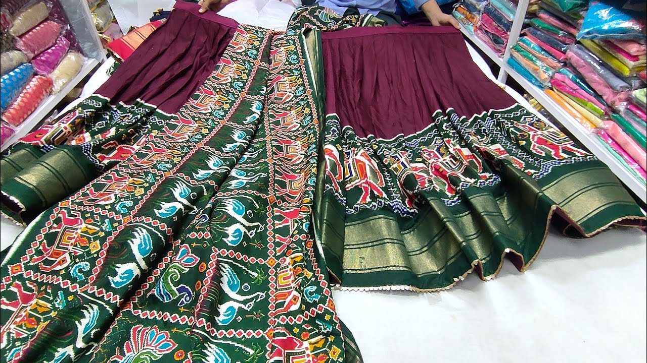 Chickpet Bangalore Wholesale Tranding Semi Stitched Lehengas/Single ...