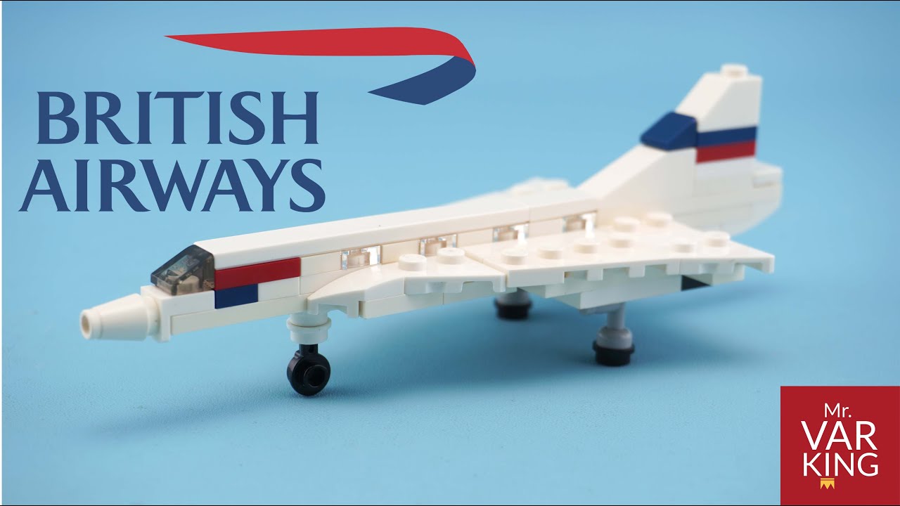 LEGO Tutorial Concorde Supersonic Jetliner British Airways - YouTube