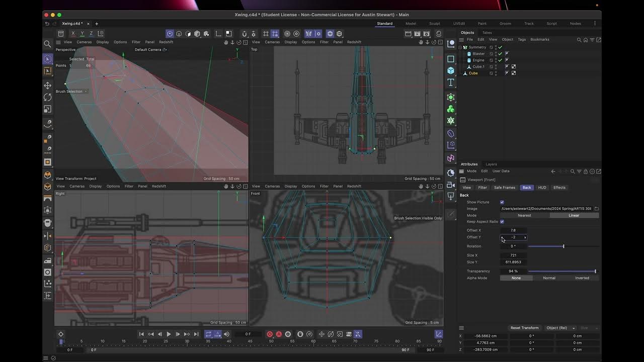 C4D 2024 Tutorial 4: Polygon Modeling Part 5: More Details - YouTube