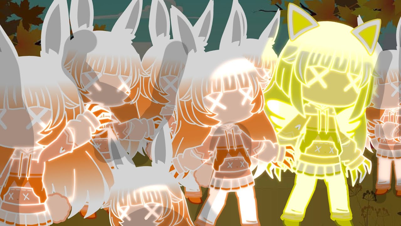 PASTEL ORANGE BUNNY transfur (gacha,transfur) - YouTube