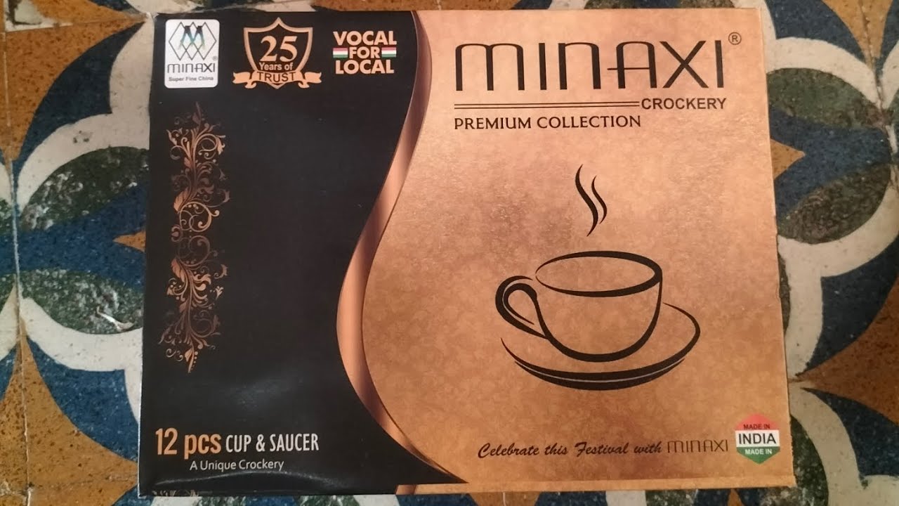 MINAXI CROCKERY 12 PIECE CUP & SAUCER - YouTube