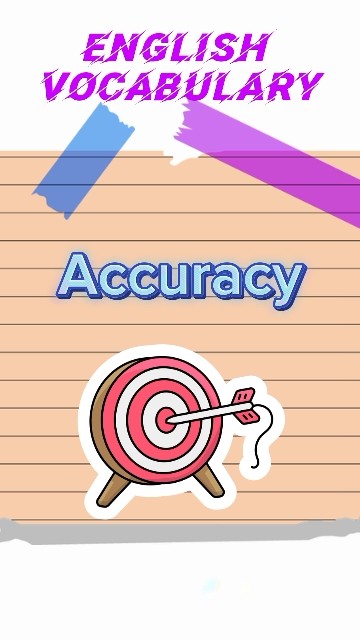 English Vocabulary / Accuracy - YouTube