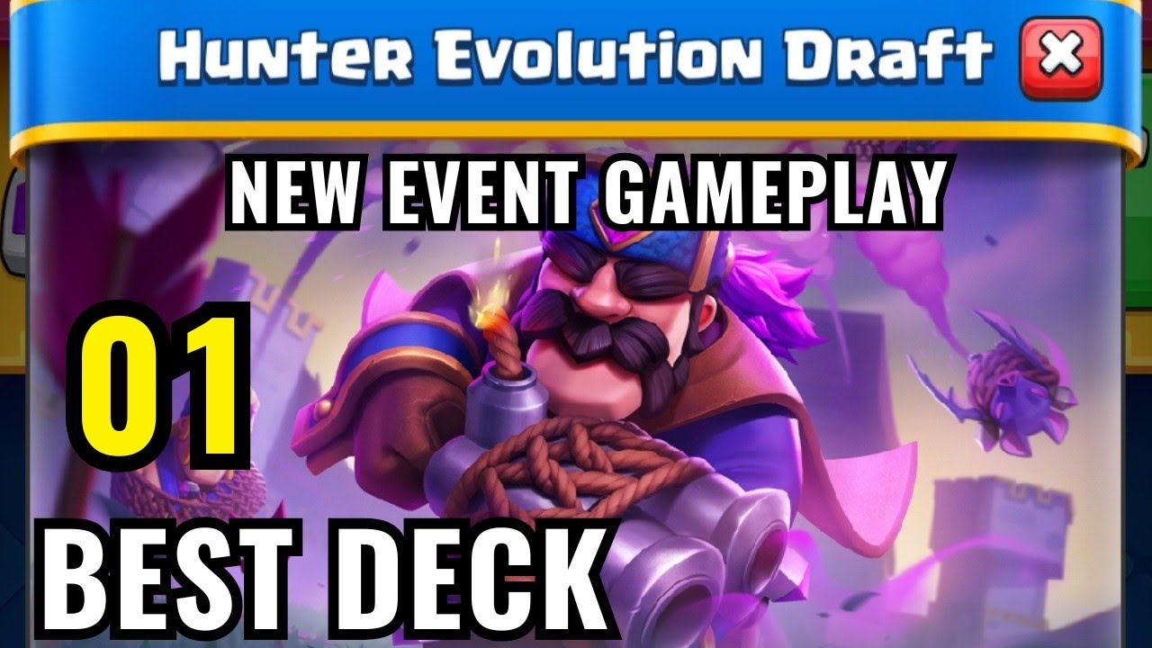 HUNTER EVOLUTION DRAFT : CLASH ROYALE - YouTube