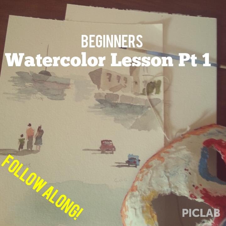Beginner Watercolor Lesson Part 1 - YouTube