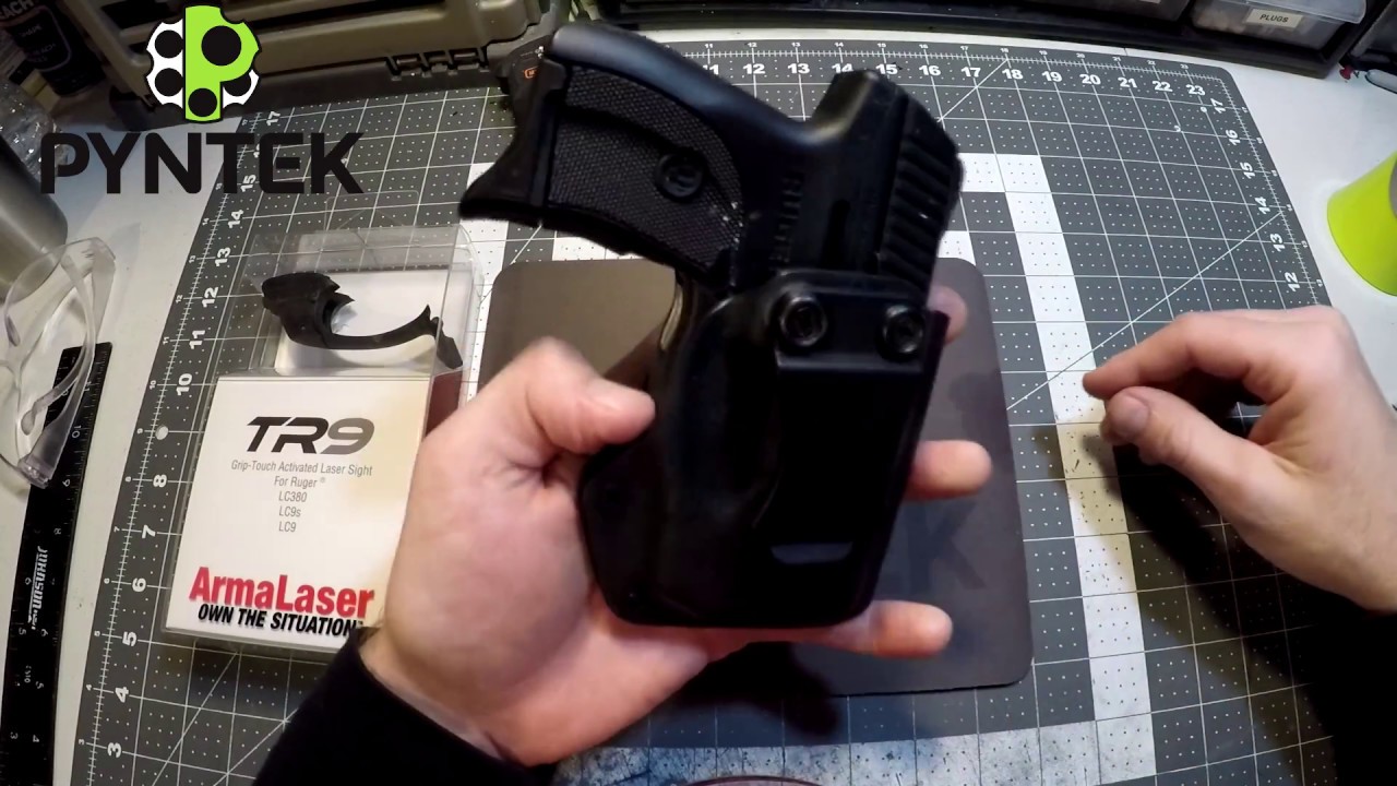 Ruger LC9 with Armalaser TR9 holster by Pyntek - YouTube