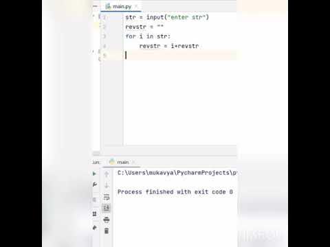 Python code to print palindrome or not - YouTube