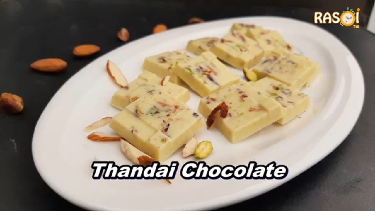 Holi Special Thandai Chocolate Recipe | Homemade Thandai Chocolate By ...