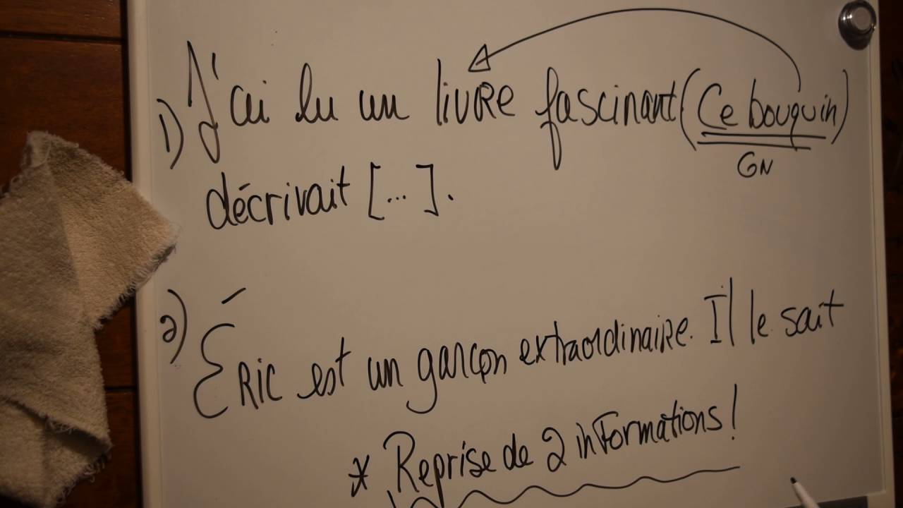 Reprise de l'information 2 - YouTube