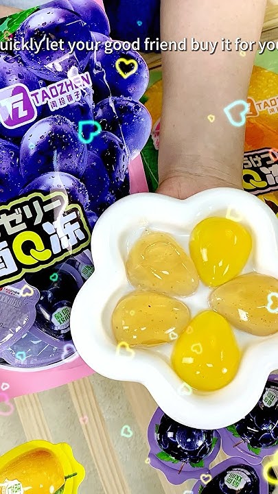 QQ Jelly 🍇 Ibetyouhaven’ttriedtheseyummyjelly! #youtubeshorts #trading #food #ytshorts #fruit # ...