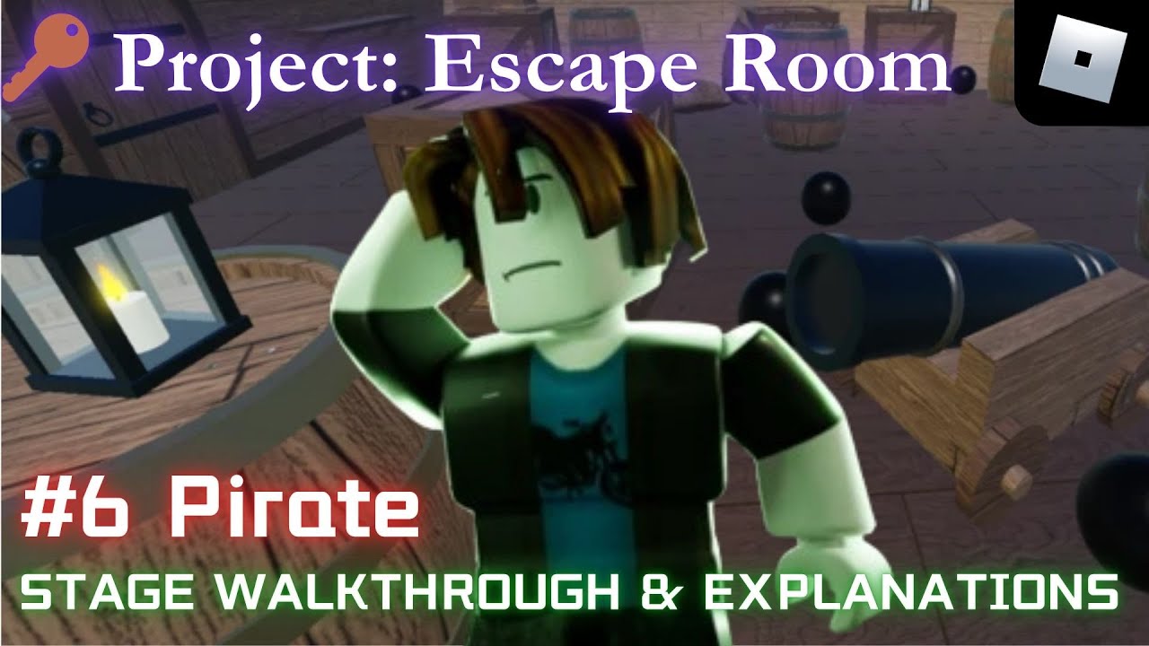 🏴‍☠️ Ep.6 Pirate | 🔑PROJECT: ESCAPE ROOM FULL WALKTHROUGH | Roblox ...