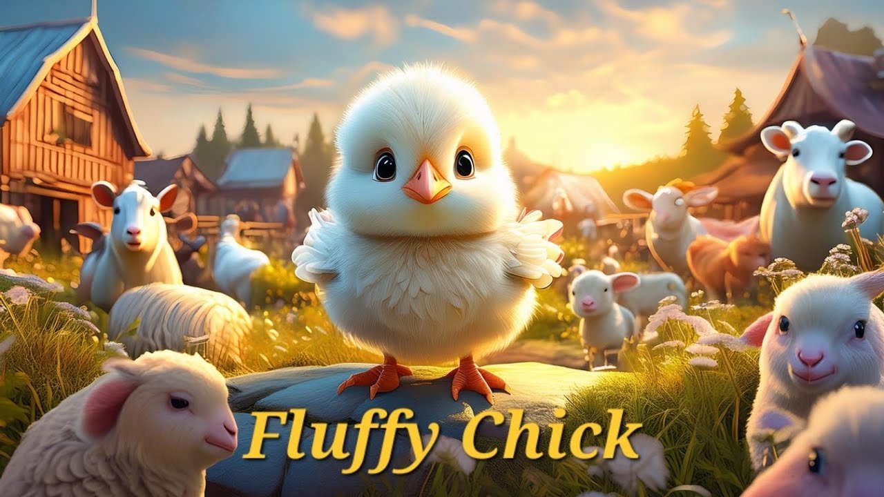 Fluffy Chick | Farm Animals Song | Kids Sing Along Song | Nursery ...