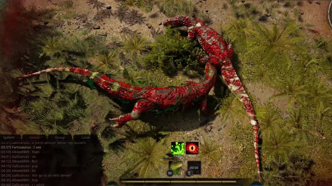 Path of Titans - Skinny Sub Meg Ambushed by Thick Meg (1v1) - YouTube