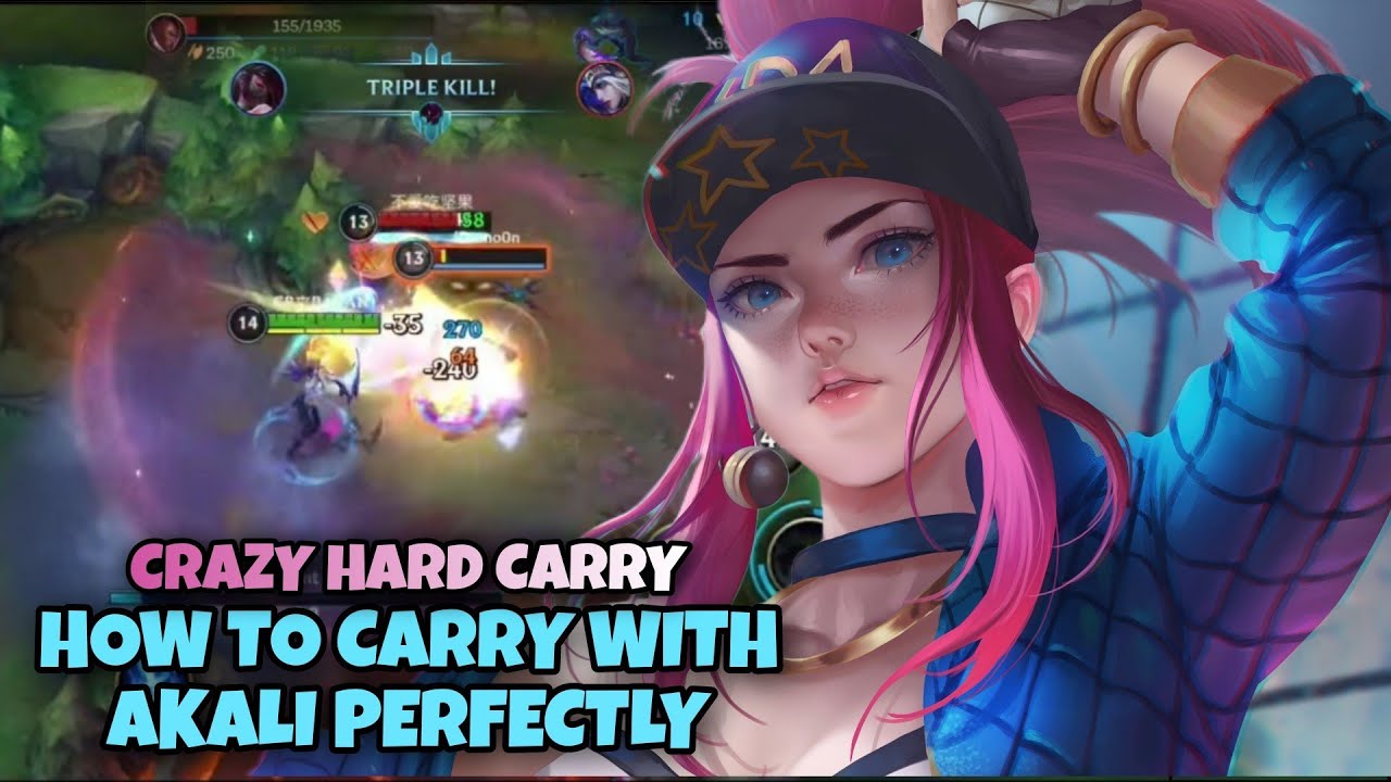 WILD RIFT : HOW TO CARRY WITH AKALI PERFECTLY | WILD RIFT AKALI BUILD ...