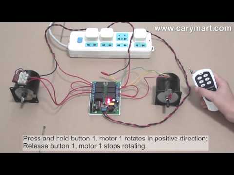 6 Channel AC RF Remote Switch Controls 2 AC Motors - YouTube