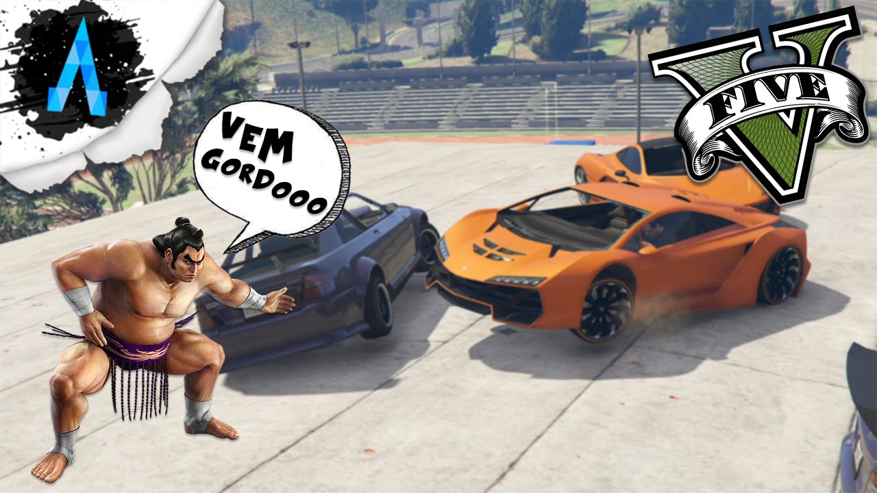 GTA V Online - Sumo #1 NOVO MODO ADVERSÁRIO ! Ft. CeccotiPlays - YouTube