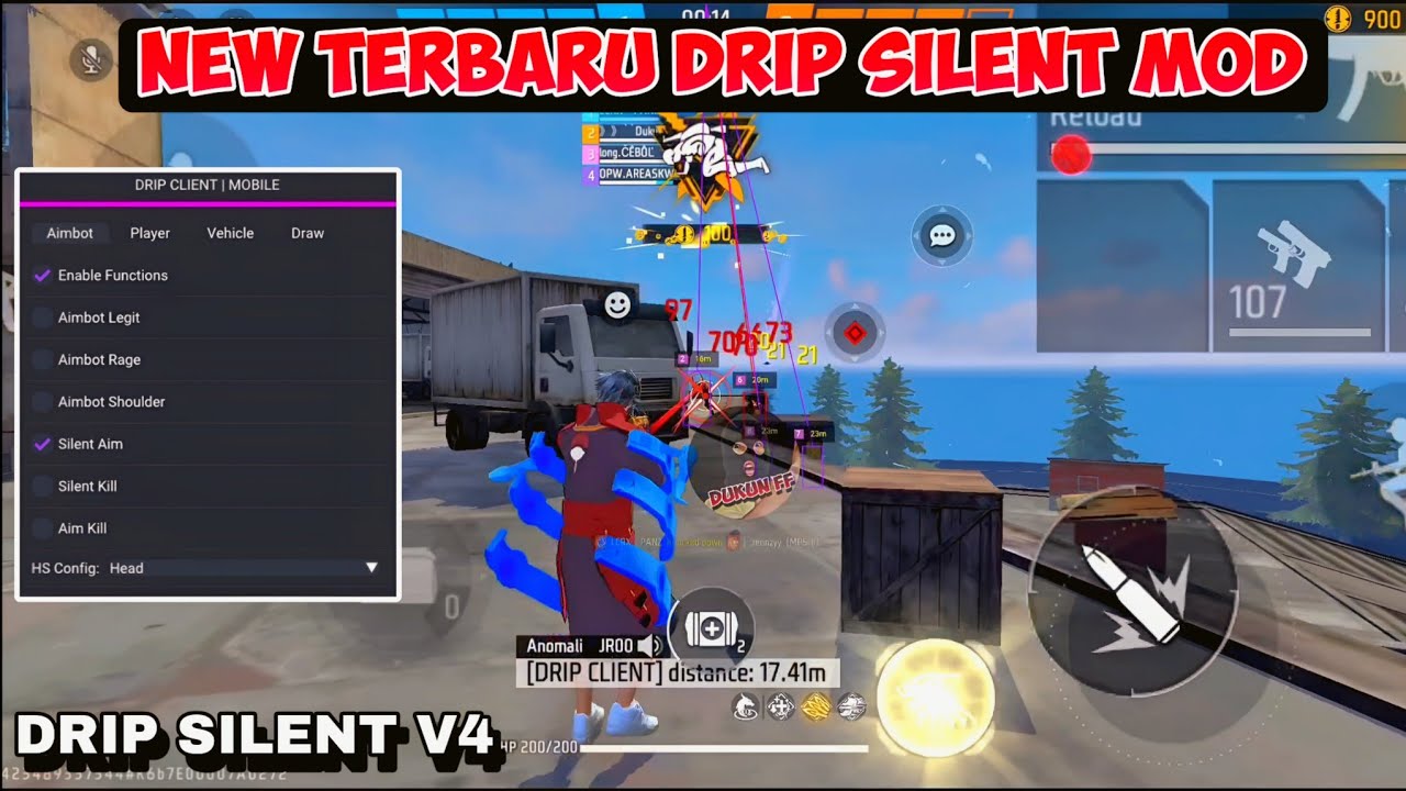 NEW UPBDATE‼️CHEAT FF TERBARU 2025 DRIP CILENT MOD MENU - ANTI BAN, NO ...