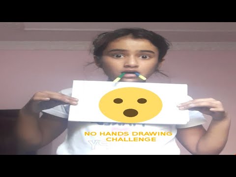 NO HANDS DRAWING CHALLENGE#funny#with mannat and anshika.. - YouTube