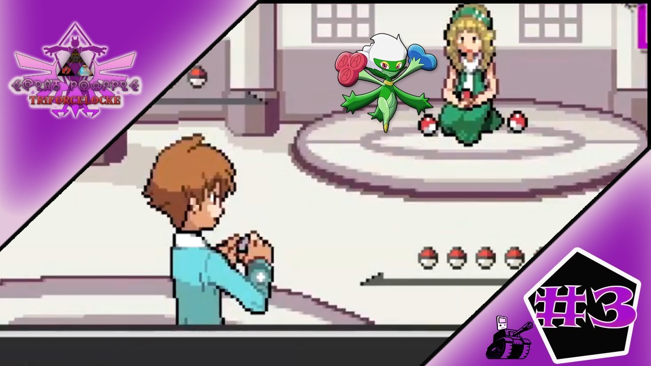 Pokemon Brillo Purpura TriForceLocke Español (GBA) #3: Roseline líder ...