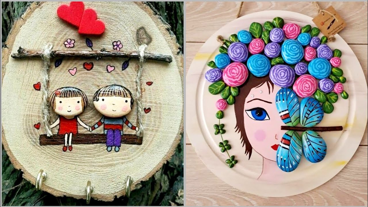 most beautiful Pebble craft painting ideas2023 - YouTube