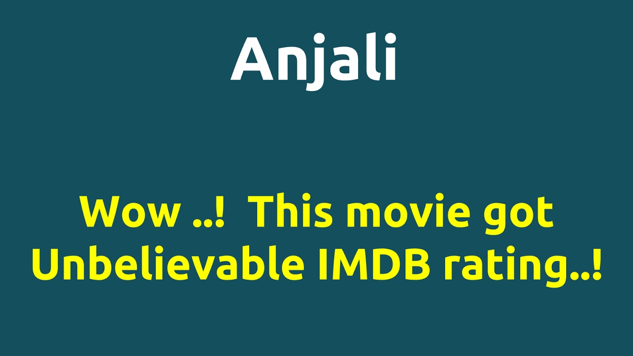 Anjali |1990 movie |IMDB Rating |Review | Complete report | Story ...