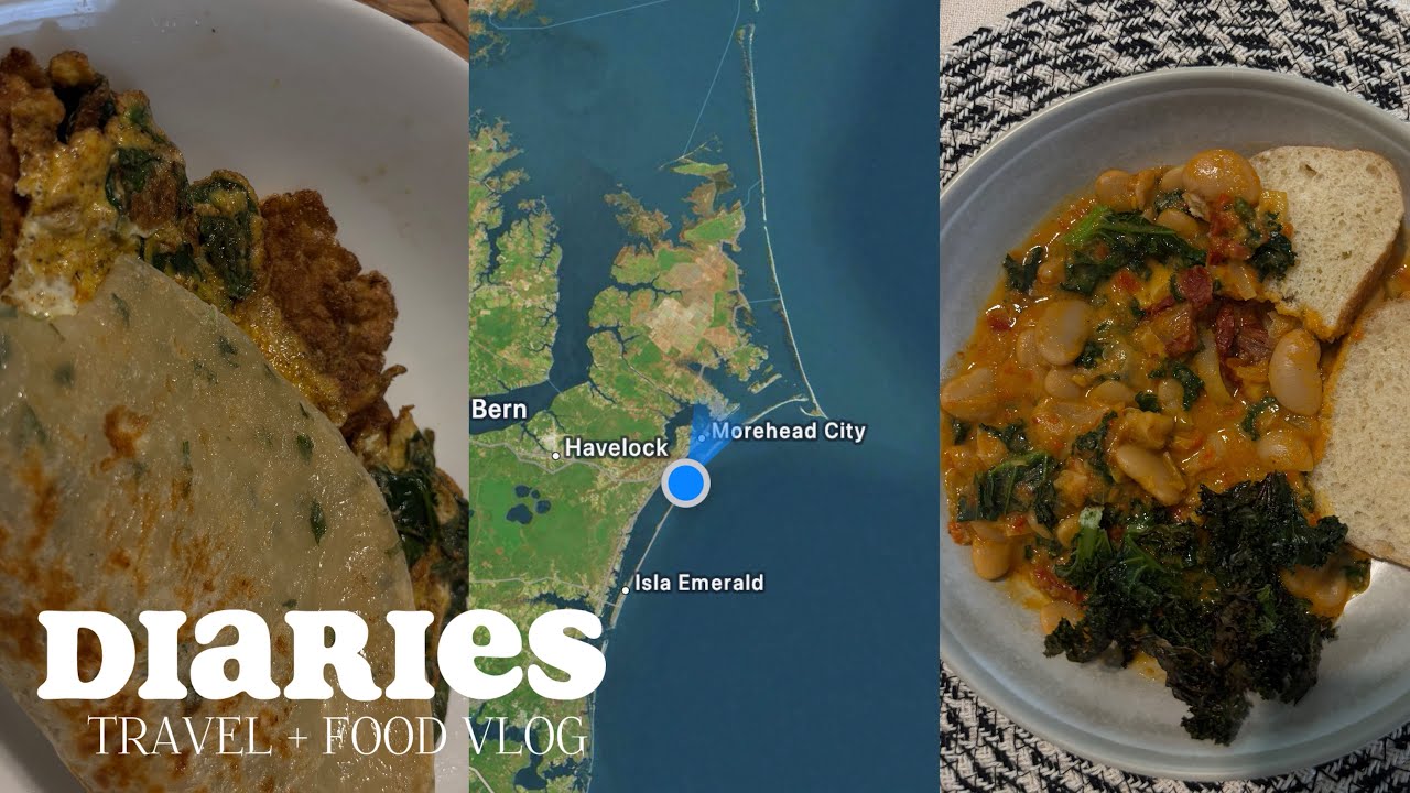 Food + Travel Vlog | Emerald Isle, Plant- Based Recipes, Grocery ...