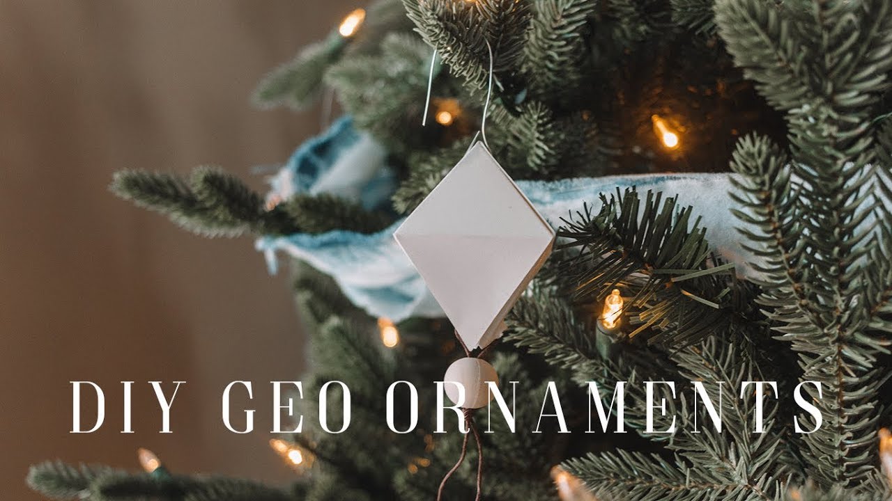DIY Easy Geo Ornaments with Your Cricut | #creativechristmas - YouTube