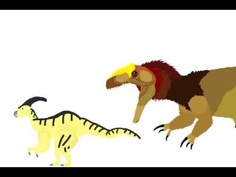 allosaurus hunt prey - YouTube