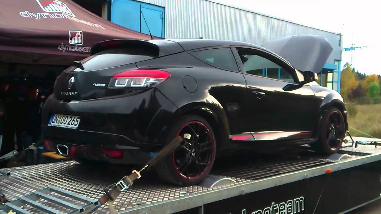 Renault Megane RS Phase 2 - Dyno Run - 308Ps - YouTube