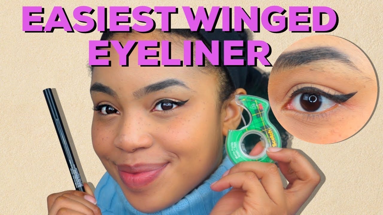 THE ONLY WINGED EYELINER HACK YOU NEED!HOW TO DO WINGED EYELINER,EASY ...