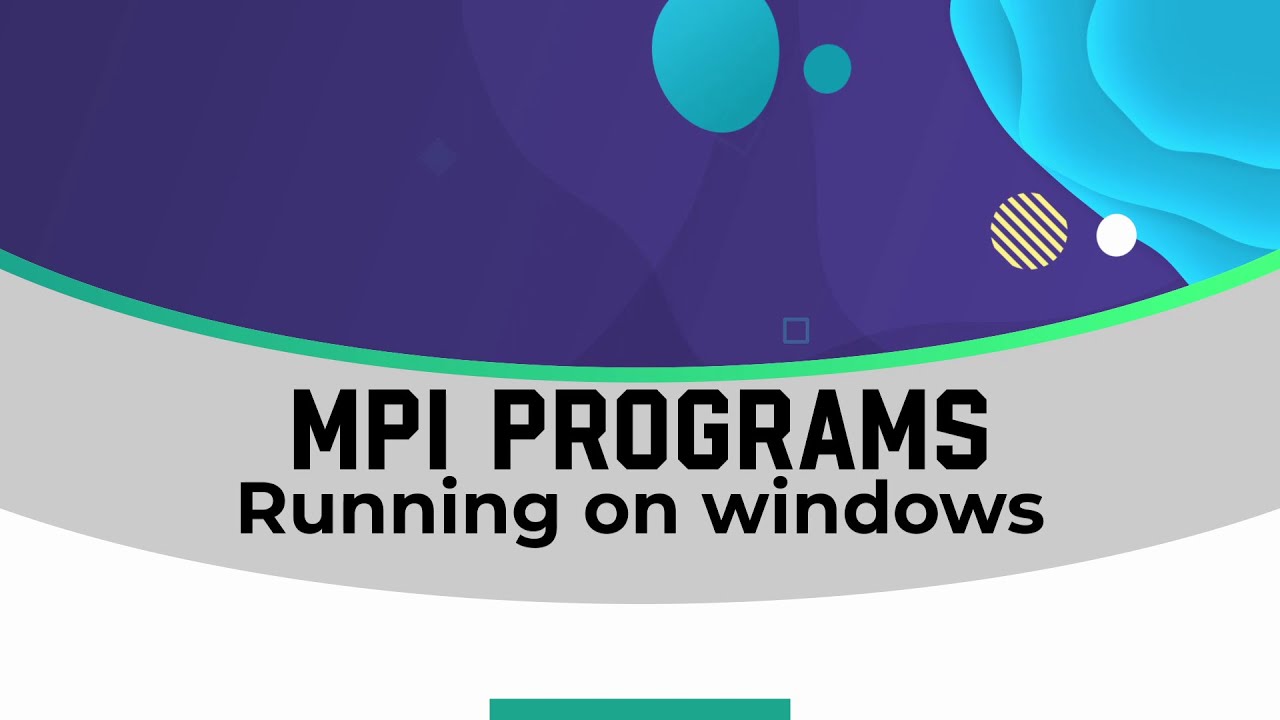 100 Working Running Mpi Programs On Windows Youtube 