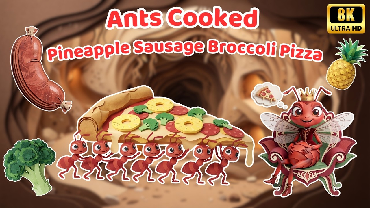 Queen Ant Craves Pizza 🍕🐜 | Worker Ants’ Epic Adventure to Find ...
