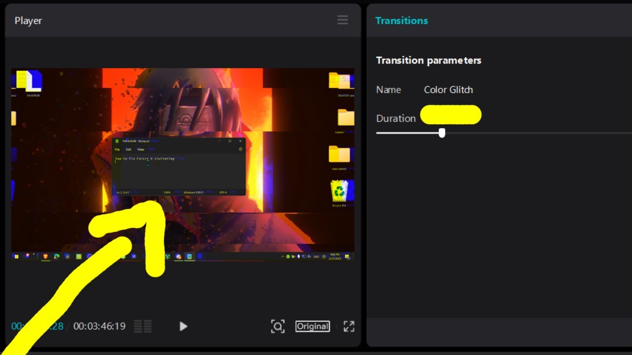 How To Add A Glitch Effect In Capcut Pc - YouTube