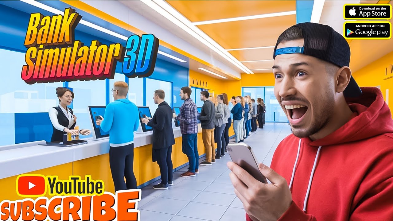 BANK SIMULATOR 3D 💲NEW ANDROID GAMEPLAY!!! - YouTube