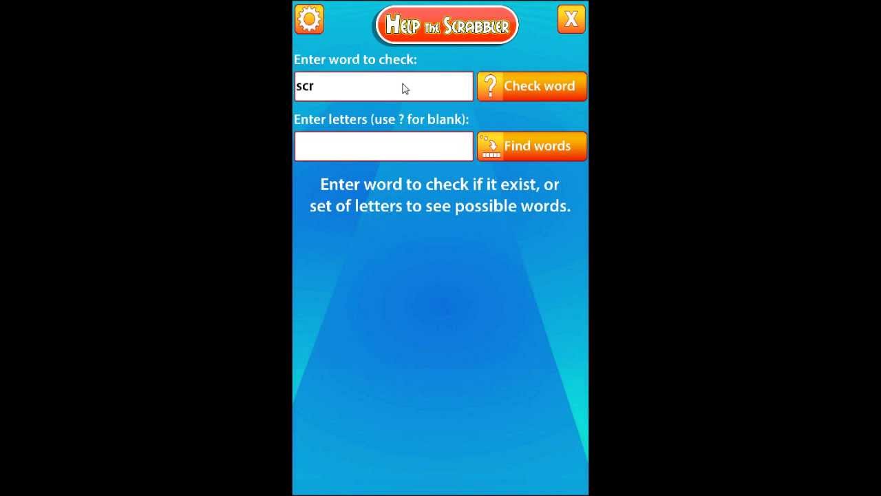 Help The Scrabbler - Application for Android - YouTube