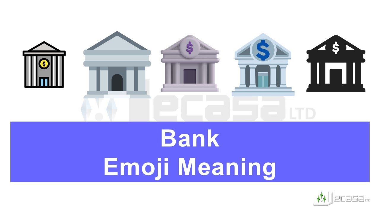 Bank Emoji 🏦 Meaning | Learning Emojis - YouTube
