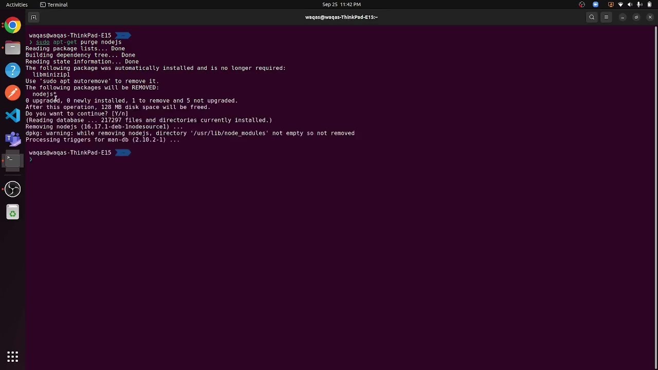 How To Uninstall NodeJS In Ubuntu 22 04 LTS YouTube How To Uninstall NodeJS In Ubuntu 22 04 LTS YouTube